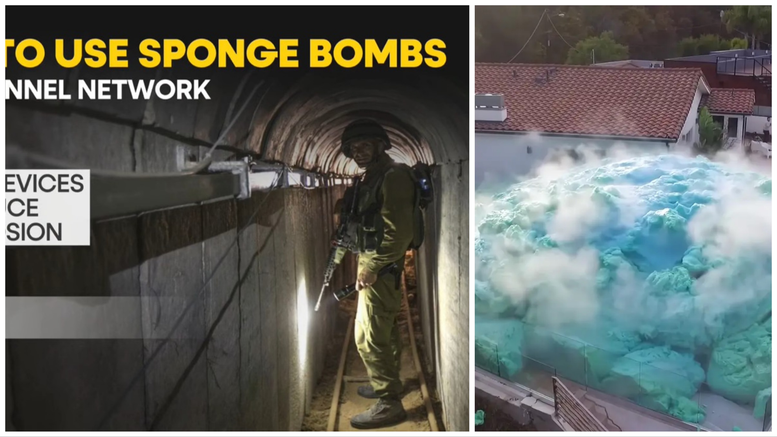 El arma secreta de Israel: la "bomba esponja" para sellar los túneles ...