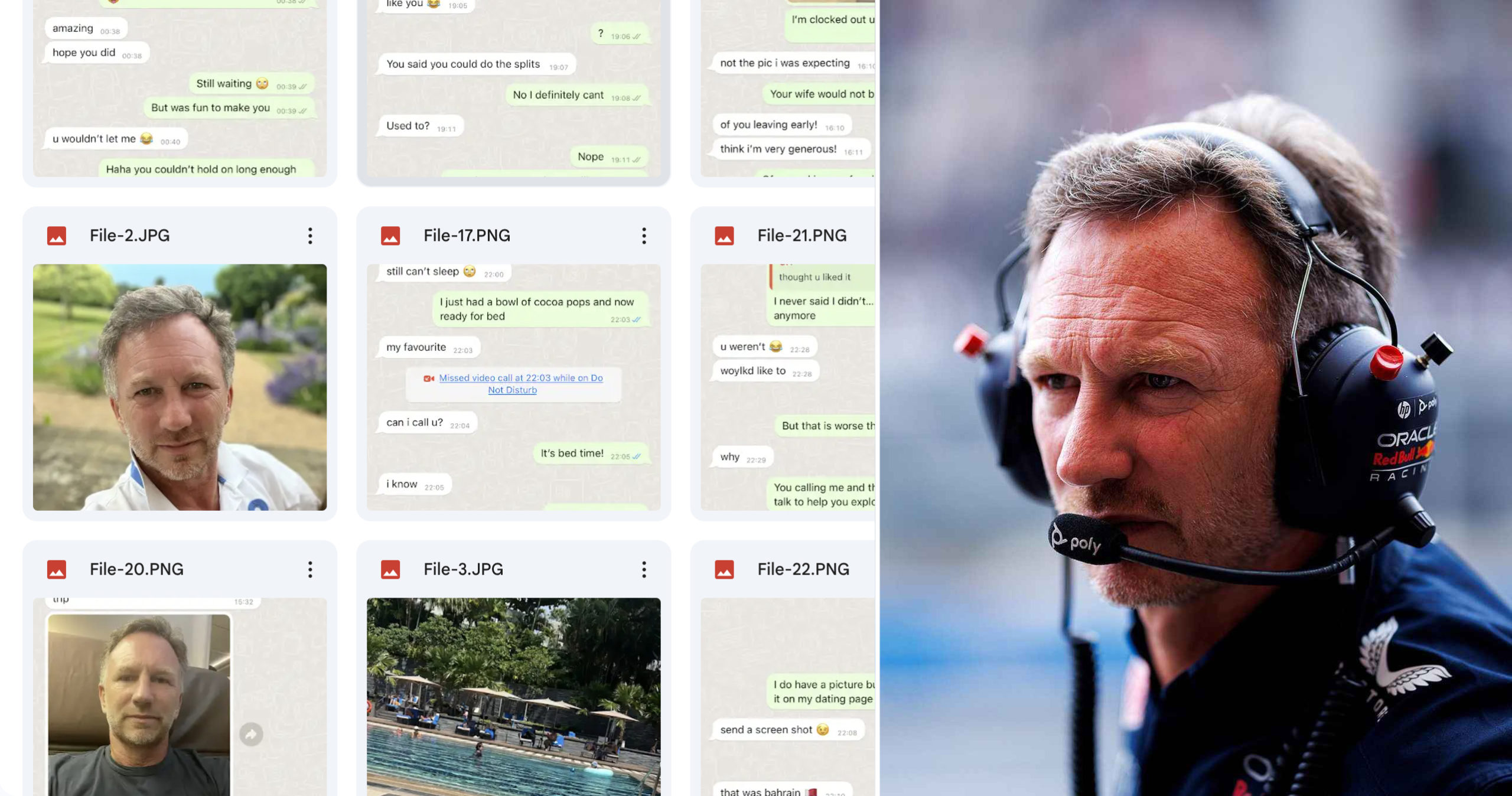 F1, anonimo invia le chat compromettenti di Horner ai giornalisti