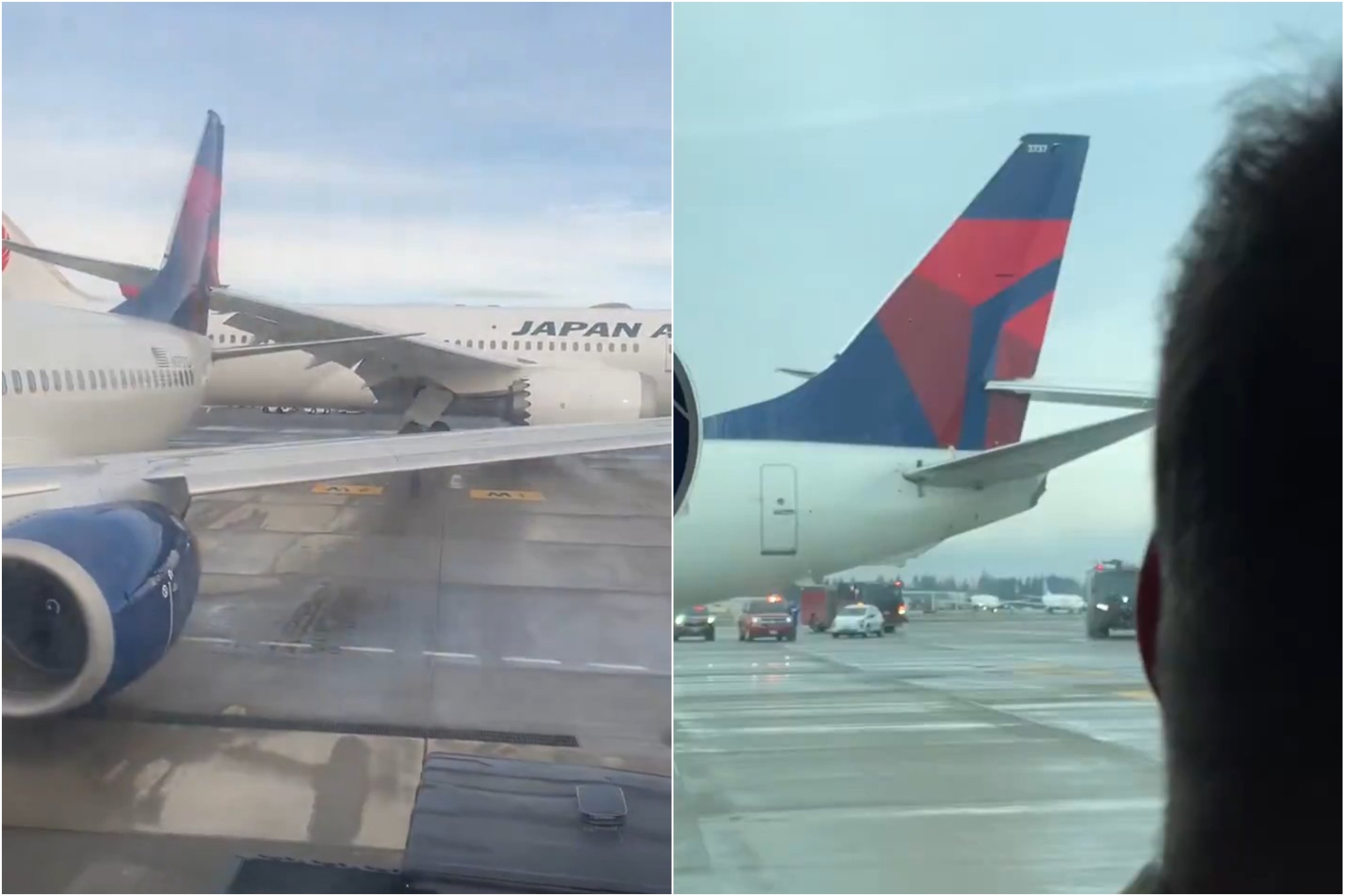 Aviones chocan en la pista, temor en el aeropuerto: fotos y video